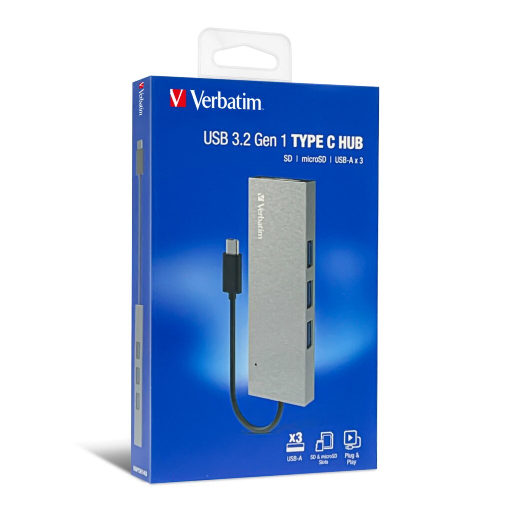 USB 3.2 Gen 1 Type C Hub - Verbatim Hong Kong