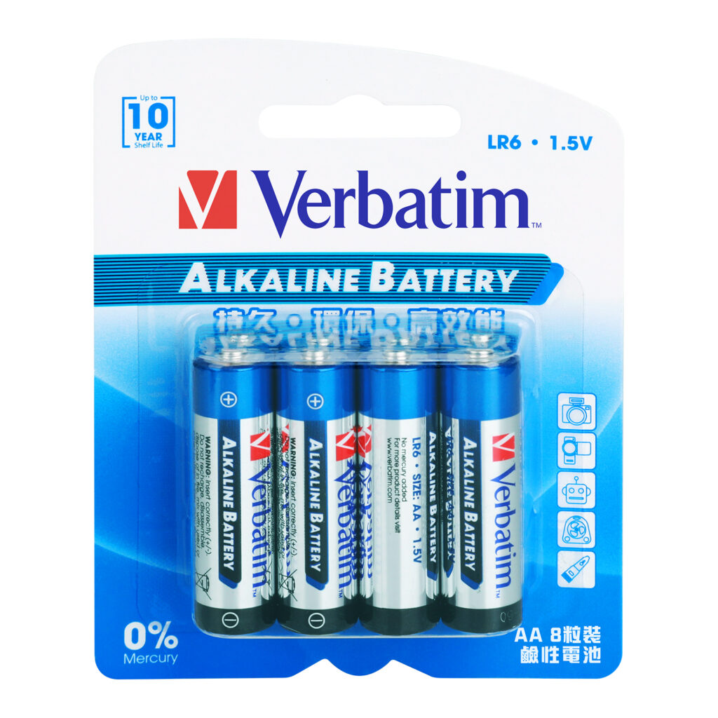 AA Alkaline Battery (LR6) - Verbatim Hong Kong