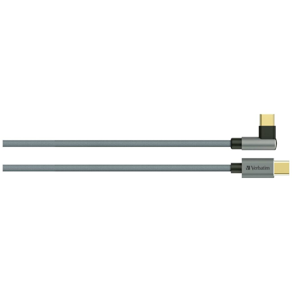 L-Shaped Type C to Type C Cable (120cm) - Verbatim Singapore