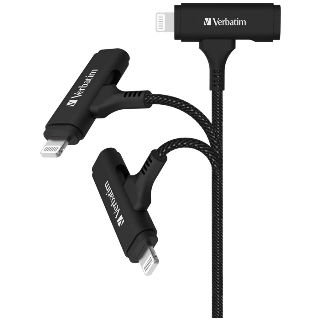 USB-C & Lightning 2-in-1 Cable (120cm) - Verbatim Singapore