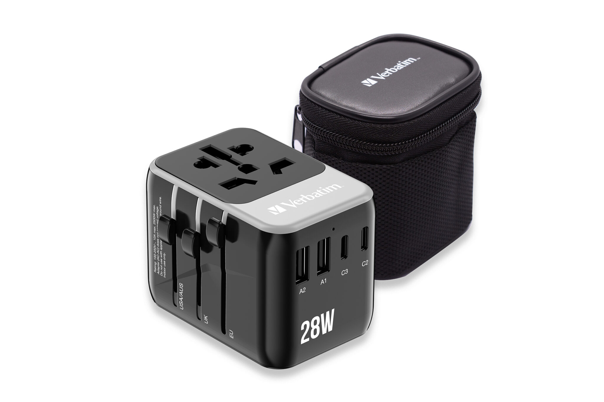 5 Port 28W Universal Travel Adapter (UTA-07) - Verbatim Singapore