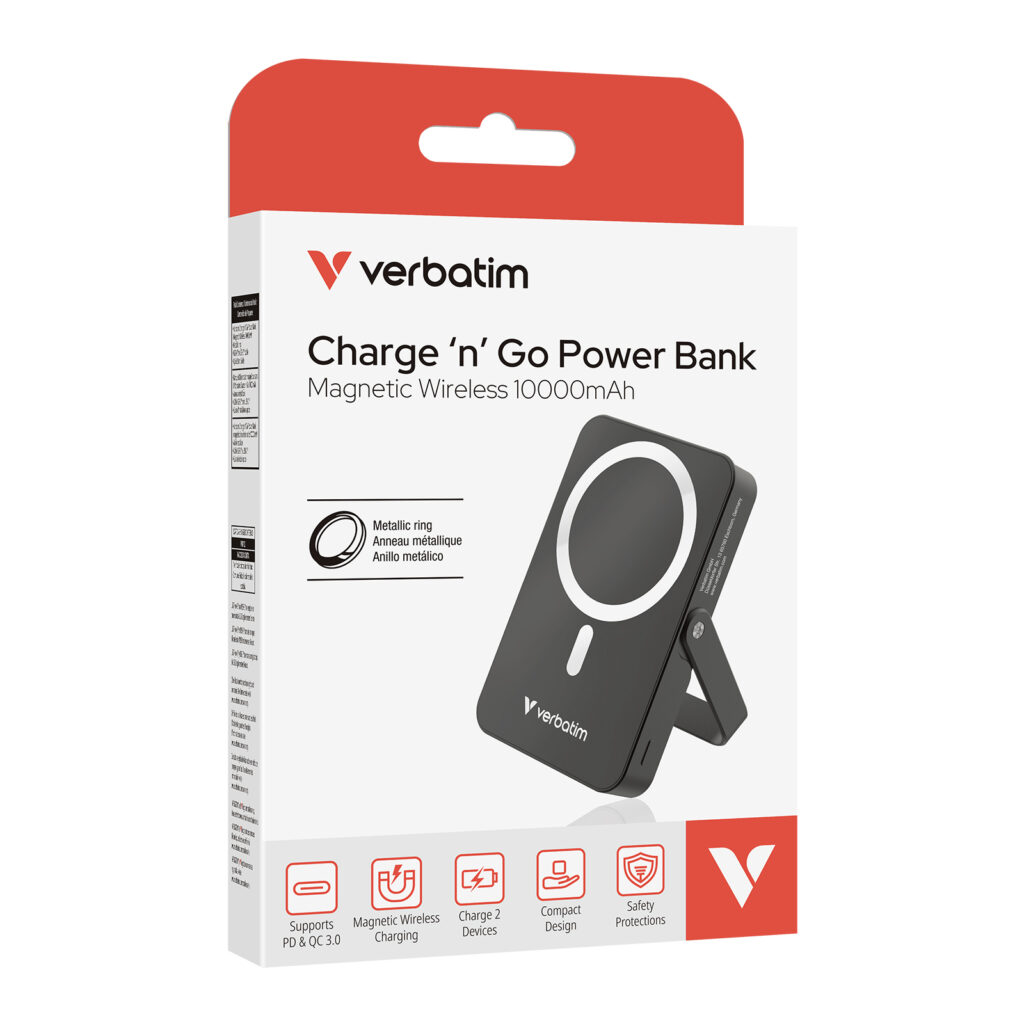 Charge 'n' Go 10000mAh Magnetic Wireless Power Bank (WPBGS10 ...