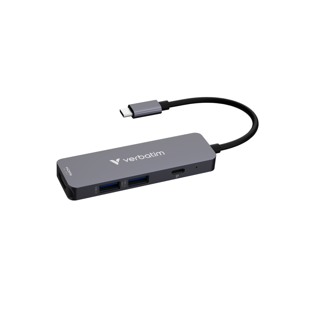 Essentials USB-C Multiport Hub 4 Port - Verbatim Singapore