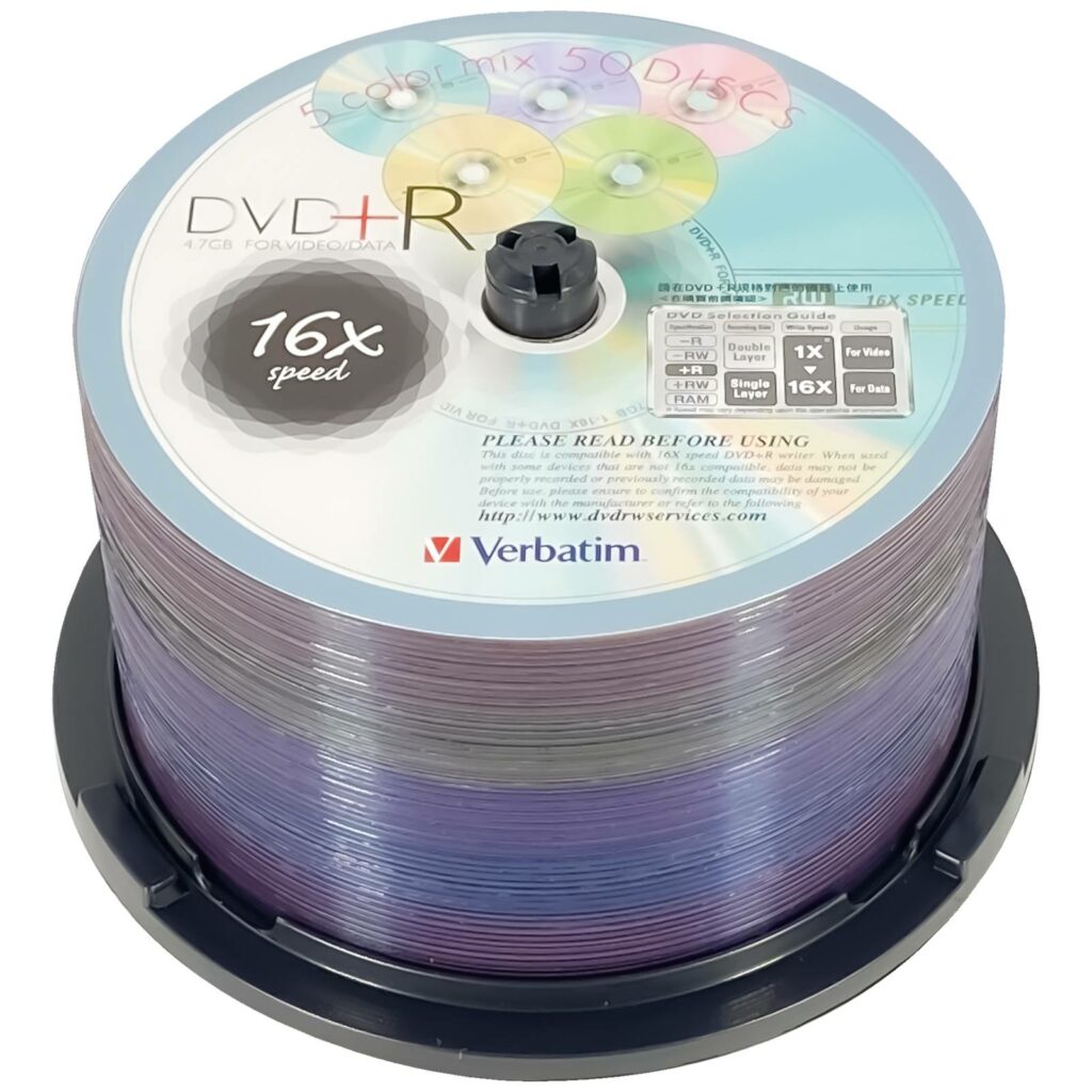 DVD+R 4.7GB 16X SAKURA Color 50PK Spindle - Verbatim China